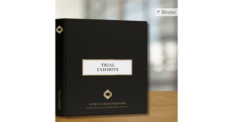 Professional Trial Exhibits Binder Zazzle
