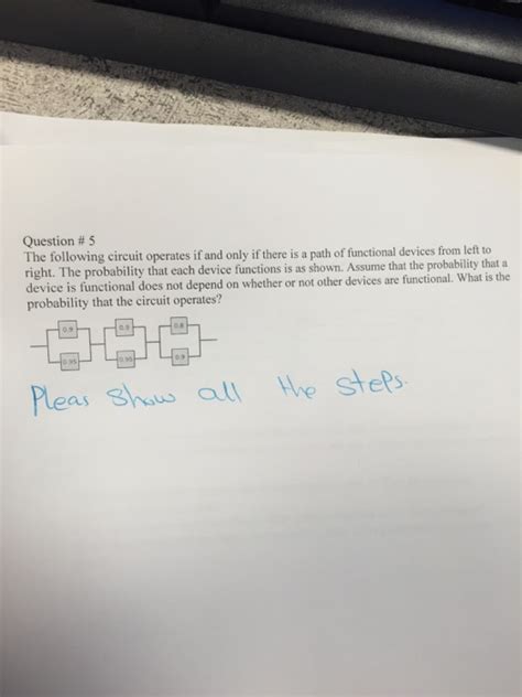 Solved The Following Circuit Operates If And Only If There