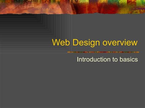 web design overview ppt