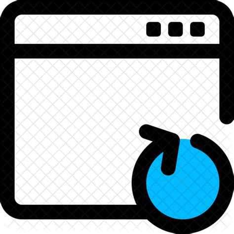 Refresh Window Icon Download In Colored Outline Style