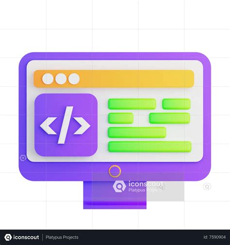 Coding 3d Icon Download In Png Obj Or Blend Format