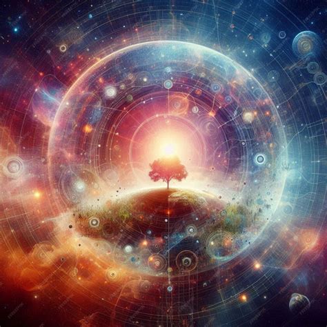 A Tree In A Circle With A Tree On The Top Of It Premium Ai Generated