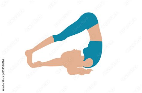 Sexy Girl Doing Yoga Exercises Stock Vector Adobe Stock