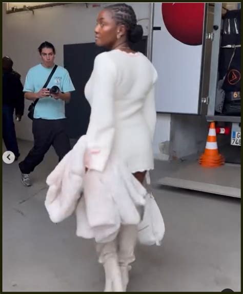 Stella Dimoko Singer Simi Rocks Mini Dress In Paris