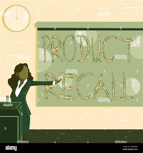 Hand Writing Sign Product Recall Business Concept Request To Return The Possible Product Issues