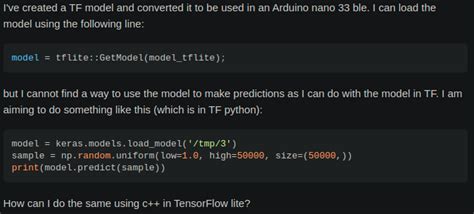 Solved Ive Created A Tf Model And Converted It To Be Used