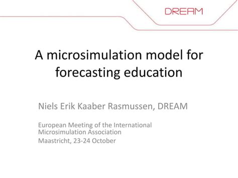 A Microsimulation Model For Forecasting Education Pptx Technology And Computing