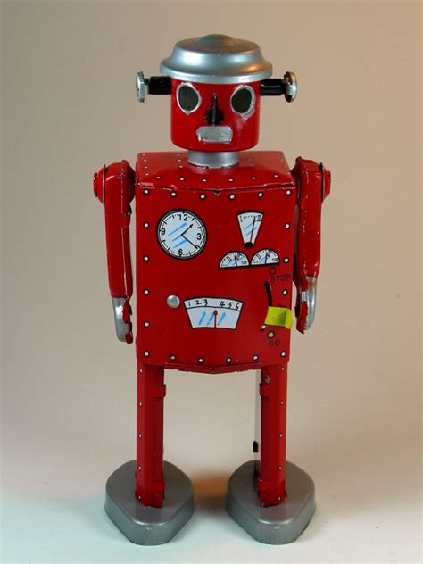 Schylling Replica Atomic Robot Man Red Colour Version Front The Schylling Replica Atomic Robot Man Red Colour Version Front The