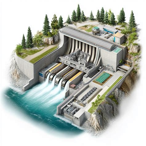 A Visual Guide To The Components Of A Hydropower System Including The