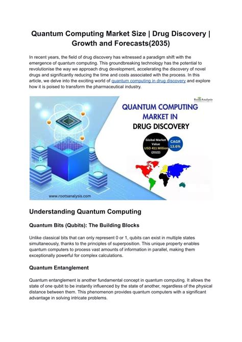 Ppt Quantum Computing Market Size Drug Discovery Growth And