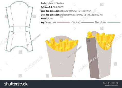 Mcdonalds Fries Box Template
