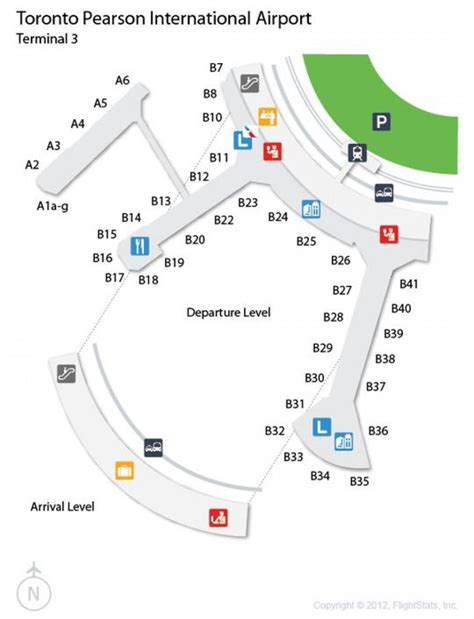 Pearson Airport Terminal Layout Guide Terminal 1 And 3