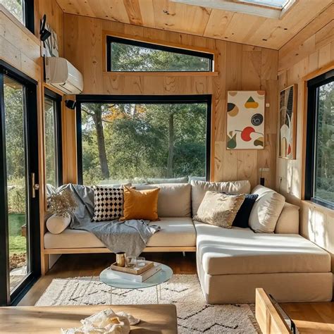 Interior Of A Tiny Modular Homes Modular Flat Packed Off Grid Tiny