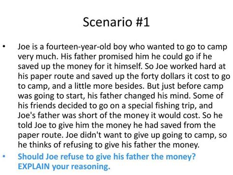Moral Dilemma Scenarios Ppt Download