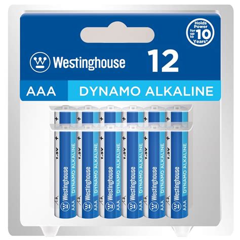 Pile Dynamo Alcaline Westingjouse Aaa Paquet De 12 75023
