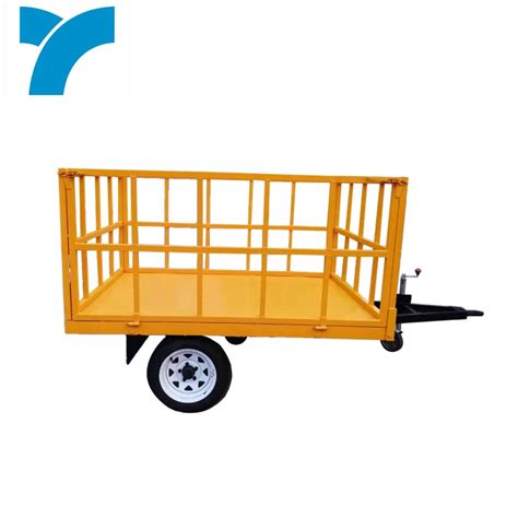 Wood Floor E Mark Approved Mini Tractor Single Axle Trailer Chassis
