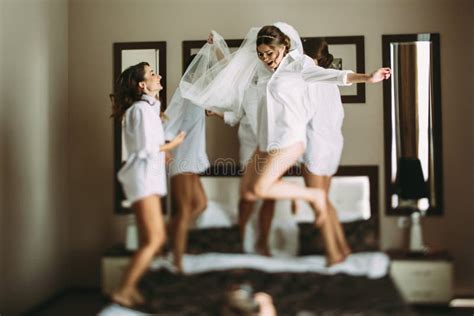 Girls Are Going Crazy Before Wedding Stock Image Image Of Girl Life