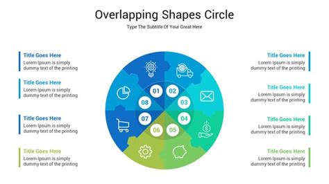 Overlapping Shapes Circle Powerpoint Template Incl Business And Company Envato