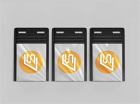 Premium Psd Psd 3d Plastic Pouch Logo Mockup