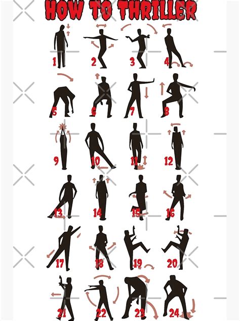 Thriller Line Dance Steps