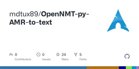 GitHub Mdtux OpenNMT Py AMR To Text