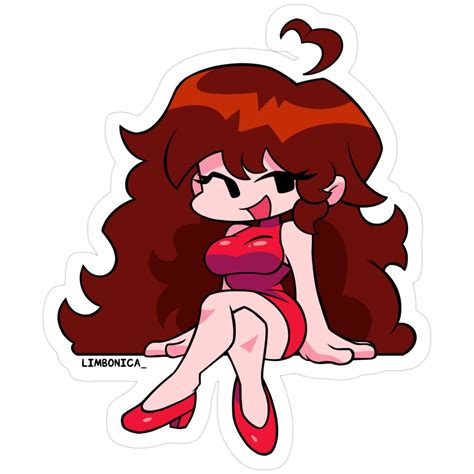 Friday Night Funkin Gf Fnf Sticker Funkin Cute Drawings Cartoon