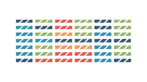 Colorful Bar Chart Array Vector Icon For Data Analysis Vector Design