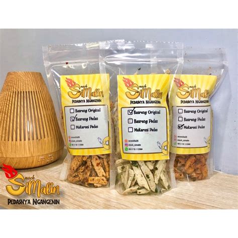 Jual Bini Bundling Mini Si Malin Makaroni Pedas Basreng Pedas Basreng Viral Snack Si