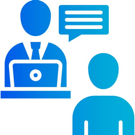 Interview Generic Gradient Fill Icon