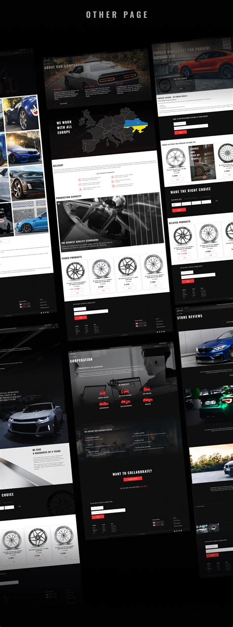Website Design Ecommerce Uiux 💛💙 Car Wheels Store Behance
