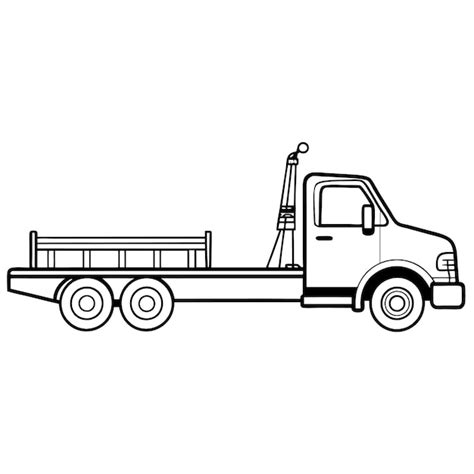 White Tow Truck Clip Art Tow Truck Clipart Black And White 20 Free
