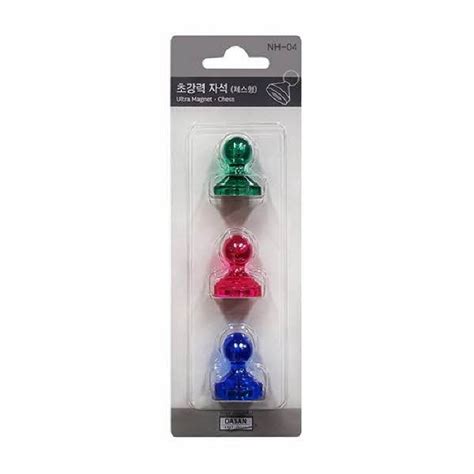 핀크립자석 체스형 초강력자석 세트 대 Nh 04 3개입Ø21mm 코랩샵 Kolab 연구용 기자재 실험용 기초 소모품 및 연구 장비 전문 쇼핑몰