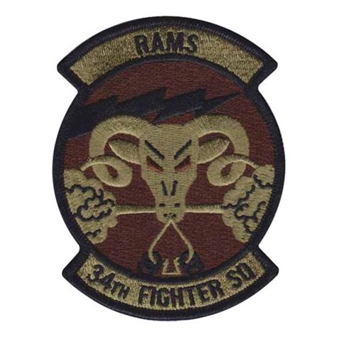 34 Fs Ocp Patch 34th Fighter Squadron Patches