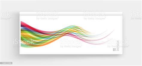 Over Design Template Curved Lines With Perspective Effect Optical Fiber 3d Abstract Background