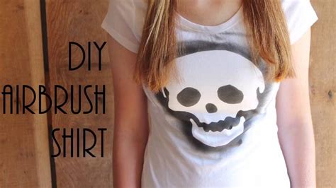 Airbrush Shirt T Skull Design