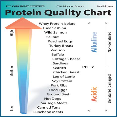 High Protein Foods Chart