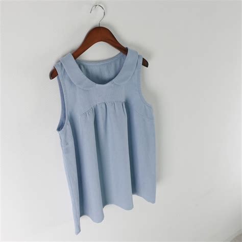 민소매 플랫칼라 소잉 패턴 탱크탑 라운드넥 재봉 옷패턴 미돌남 패턴