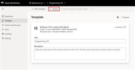 Create A Lab For Classroom Training Azure Lab Services Microsoft Learn