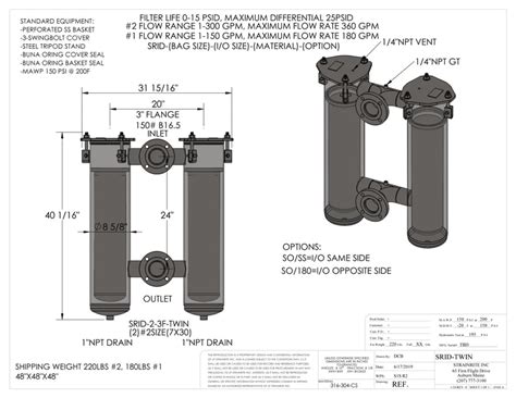 Srid Industrial Duty Bag Vessels Strainrite