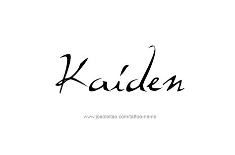 Kaiden Name Tattoo Designs Tattoos With Names
