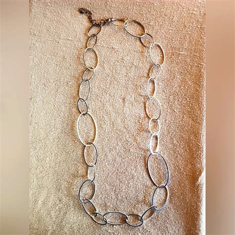 Chicos Jewelry Vintage Womens Chicos Statement Necklace Silver