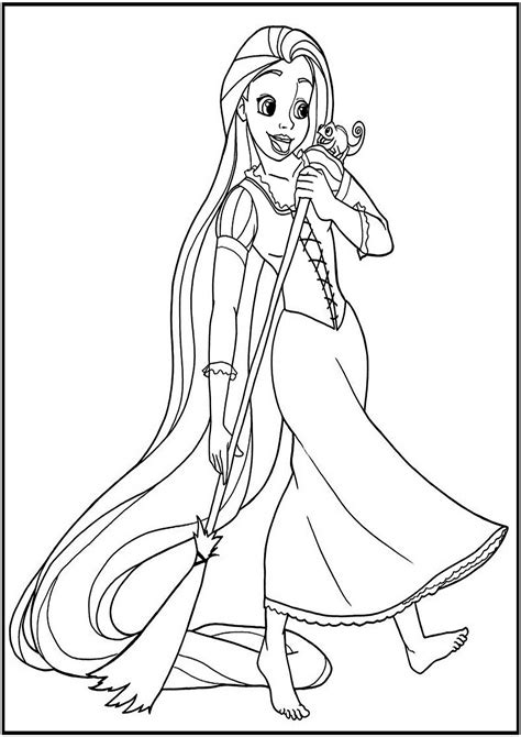Rapunzel Coloring Pages Free