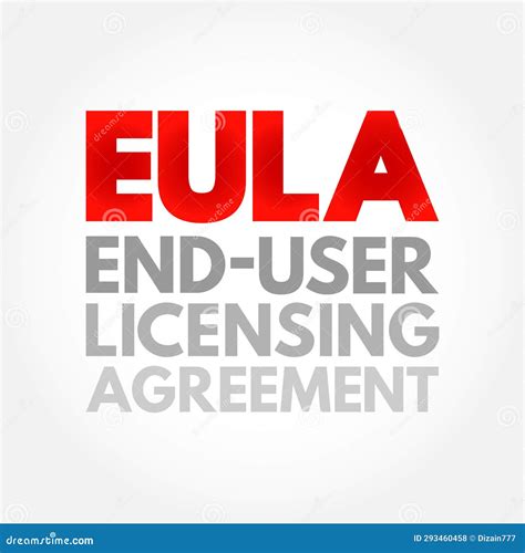 Eula End User Licensing Agreement Is A Legal Contract Entered Into