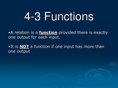 4 3 Functions A Relation Is A Function Provided There Is Exactly One