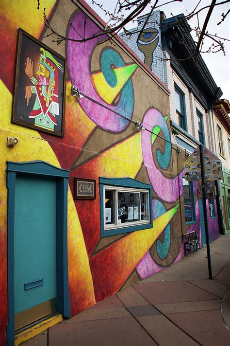 Indian Color On Santa Fe Avenue Denver Art District Photograph By