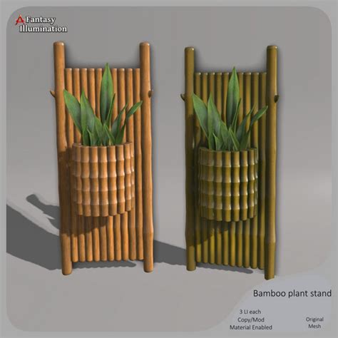 Second Life Marketplace Bamboo Planter Bambooplantstand Wall