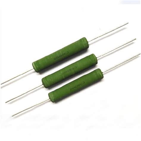 Wirewound Resistor 10w Green Paint Wirewound Resistor Resistors And