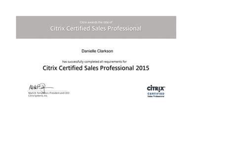 Citrix Certified Sales Person Pdf