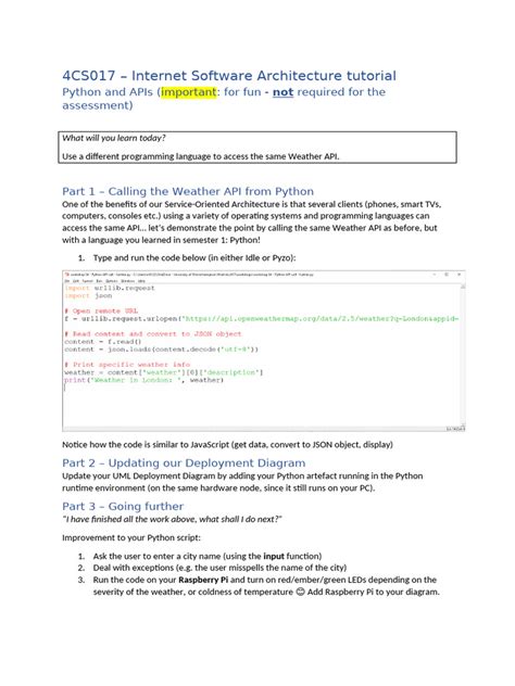 Workshop 04 Calling An Api From Python Pdf