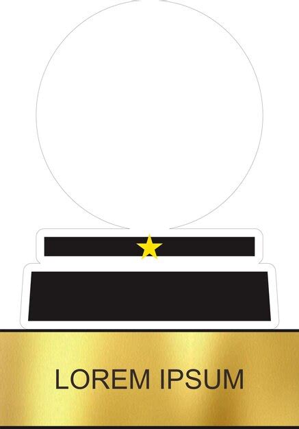 Premium Vector Gold Color Commemorative Plaque Vector